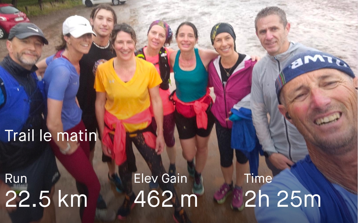 Trail sous la pluie - Pascal Damette